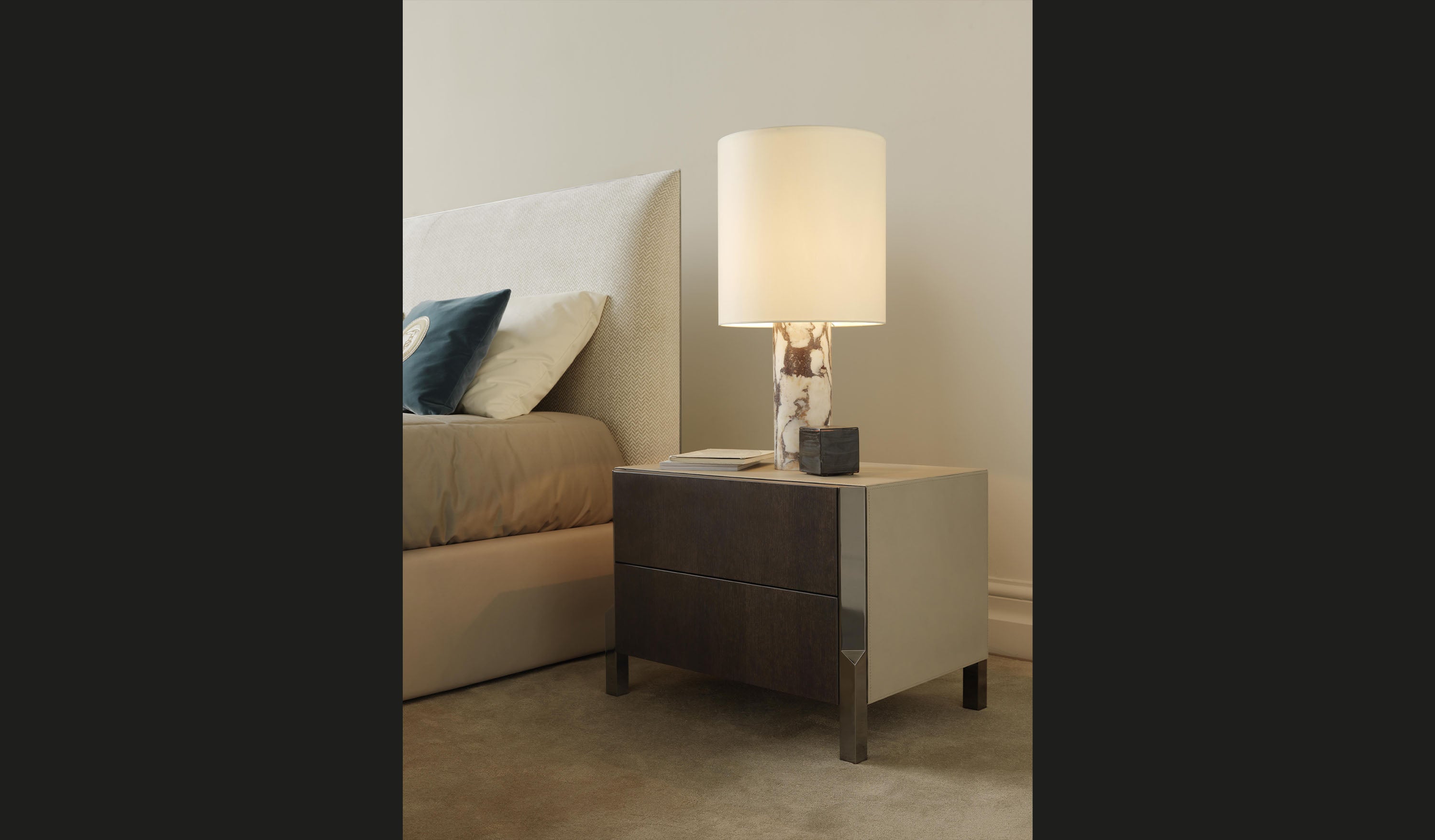Band bedside table - Trussardi Casa | LLG – Luxury Living Group