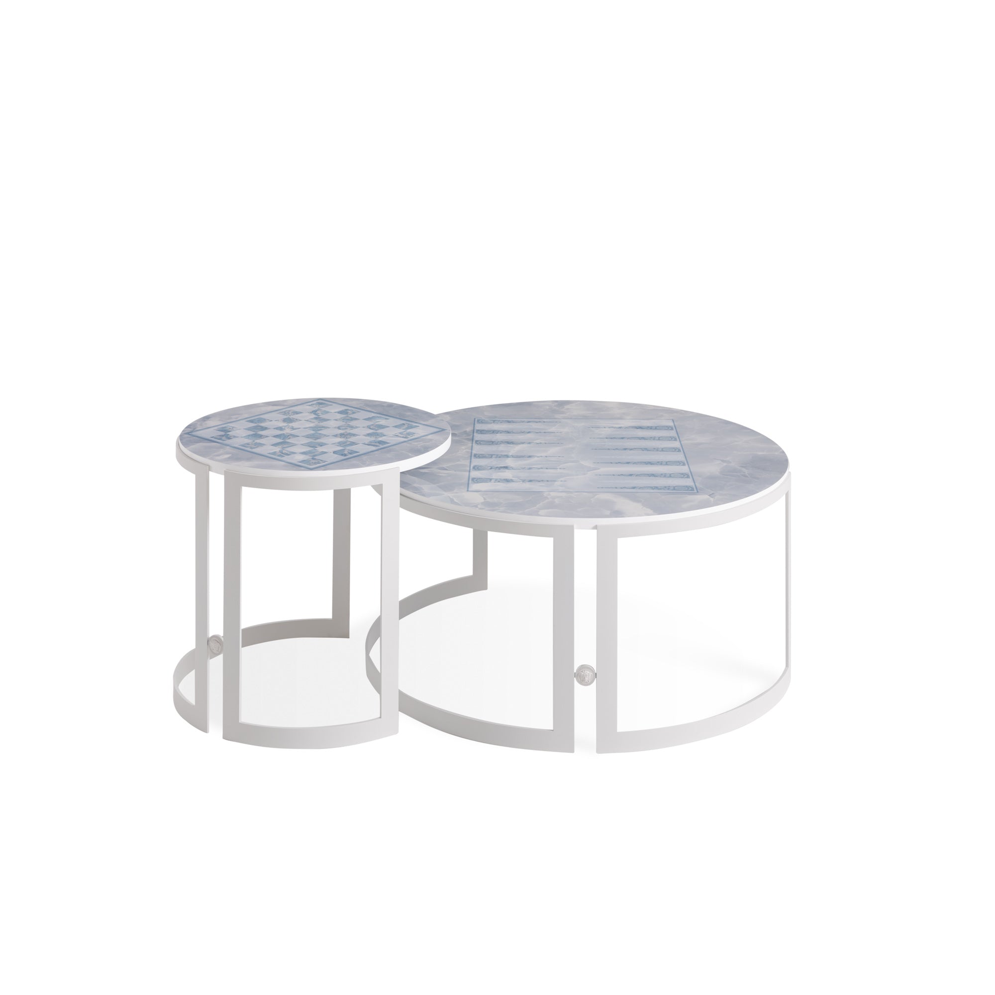 Iconic Round Outdoor side table - Versace Home | LLG – Luxury Living Group