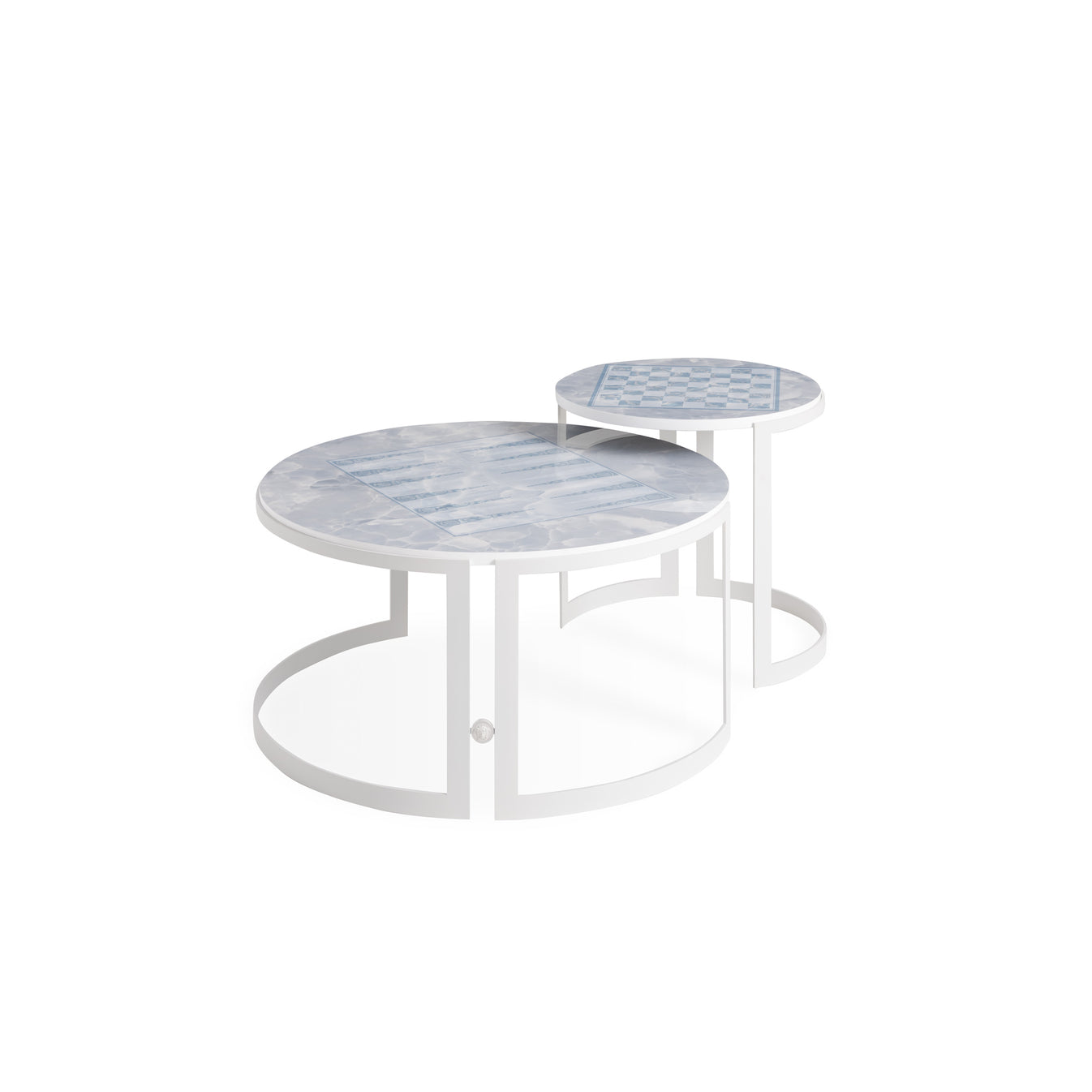 Iconic Round Outdoor side table - Versace Home | LLG – Luxury Living Group